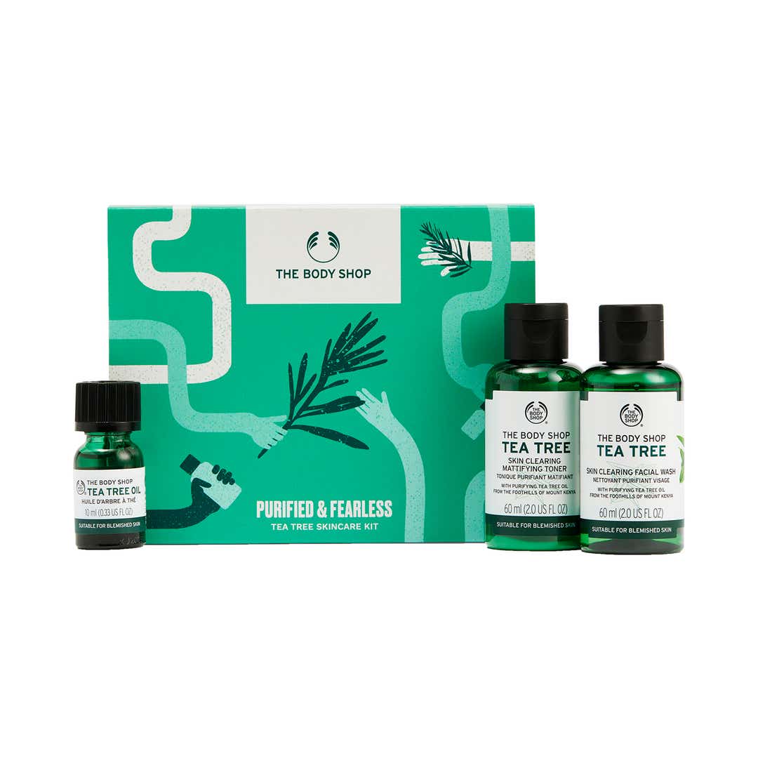 Buy The Body Shop Face Wash Tea Tree, Toner & Oil Gift Set (3 pcs ...