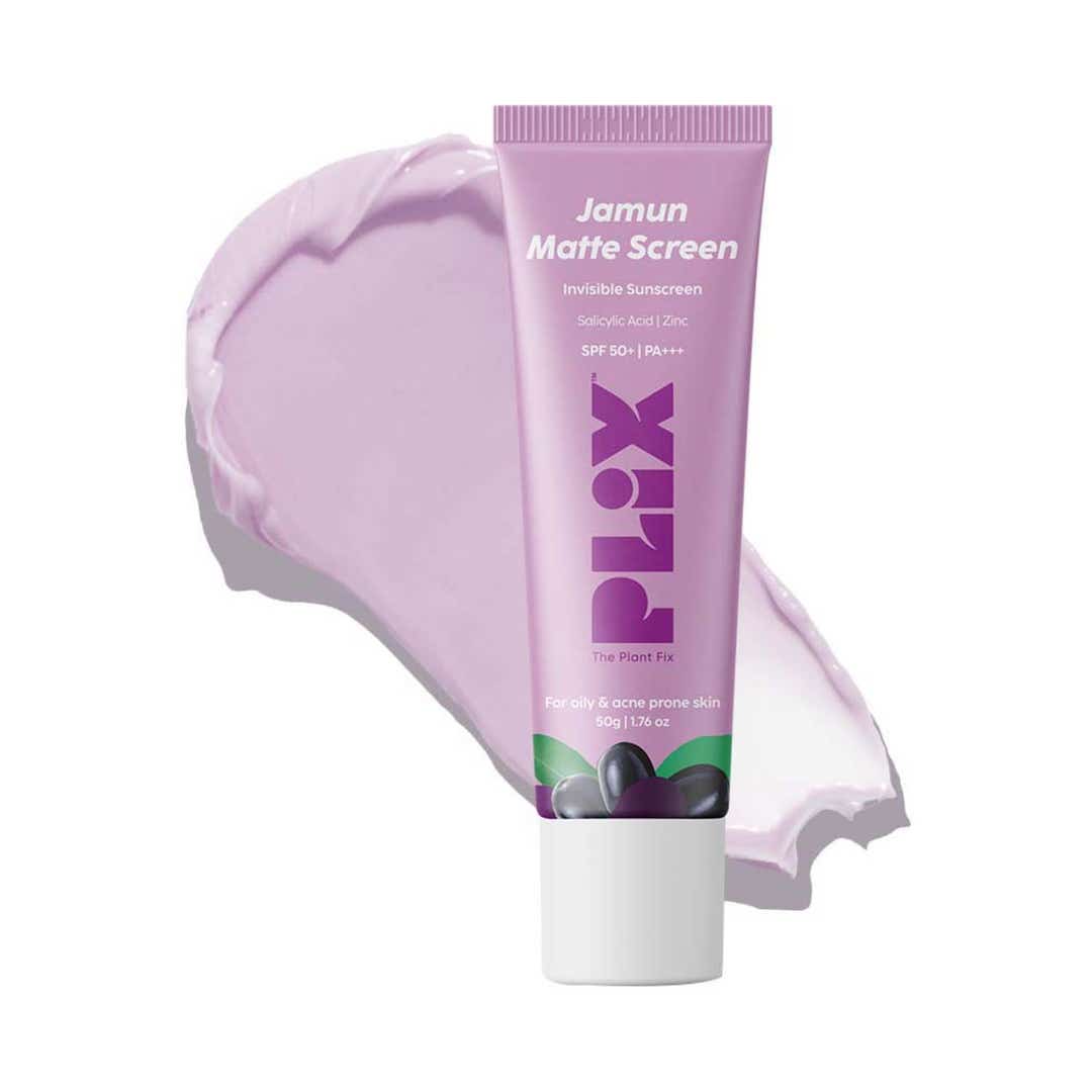 Buy Plix Jamun Mattifying Lightweight Sunscreen With SPF 50+ PA+++ (50g ...