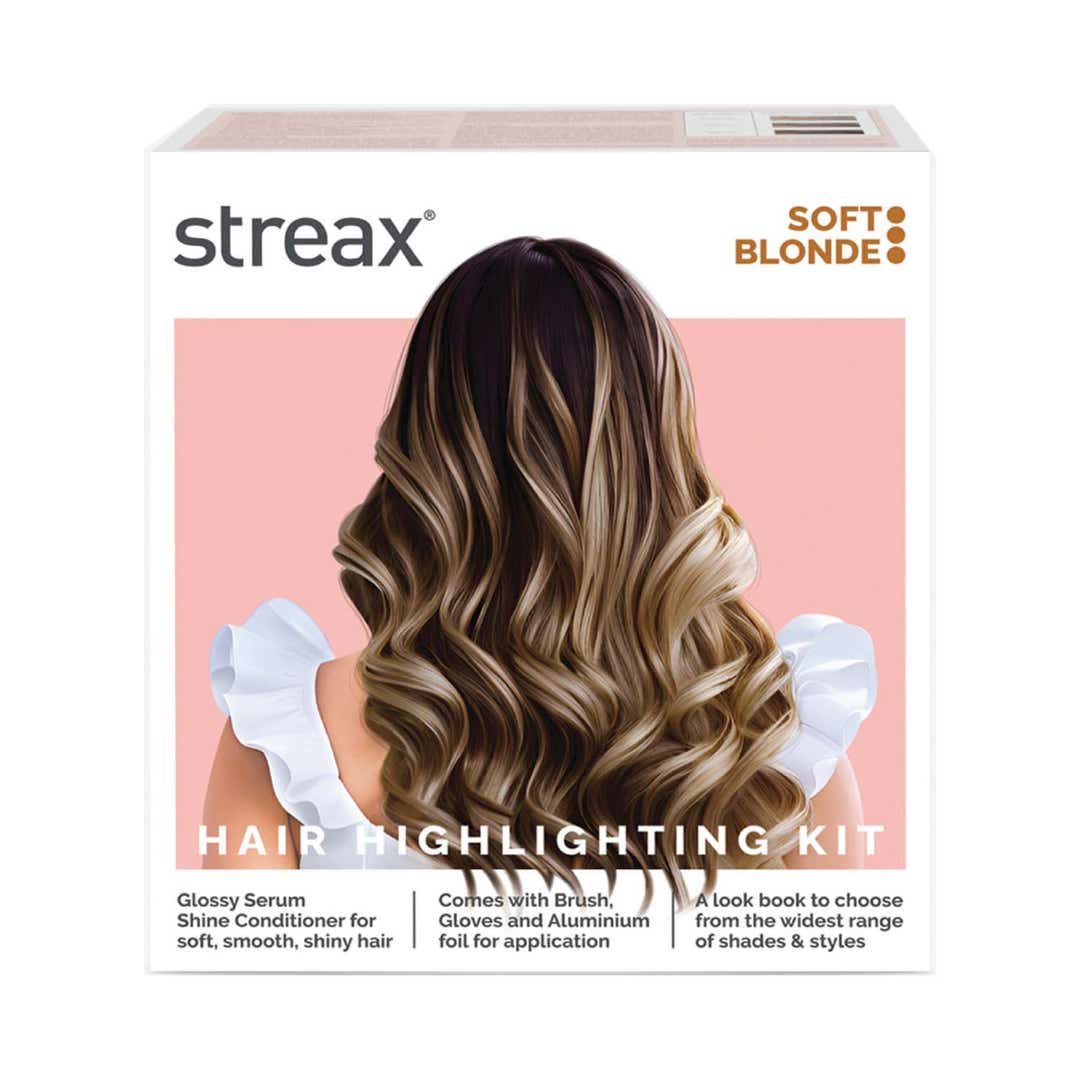 Buy Streax Ultralights Hair Color Highlight Kit - Soft Blonde (180 g ...