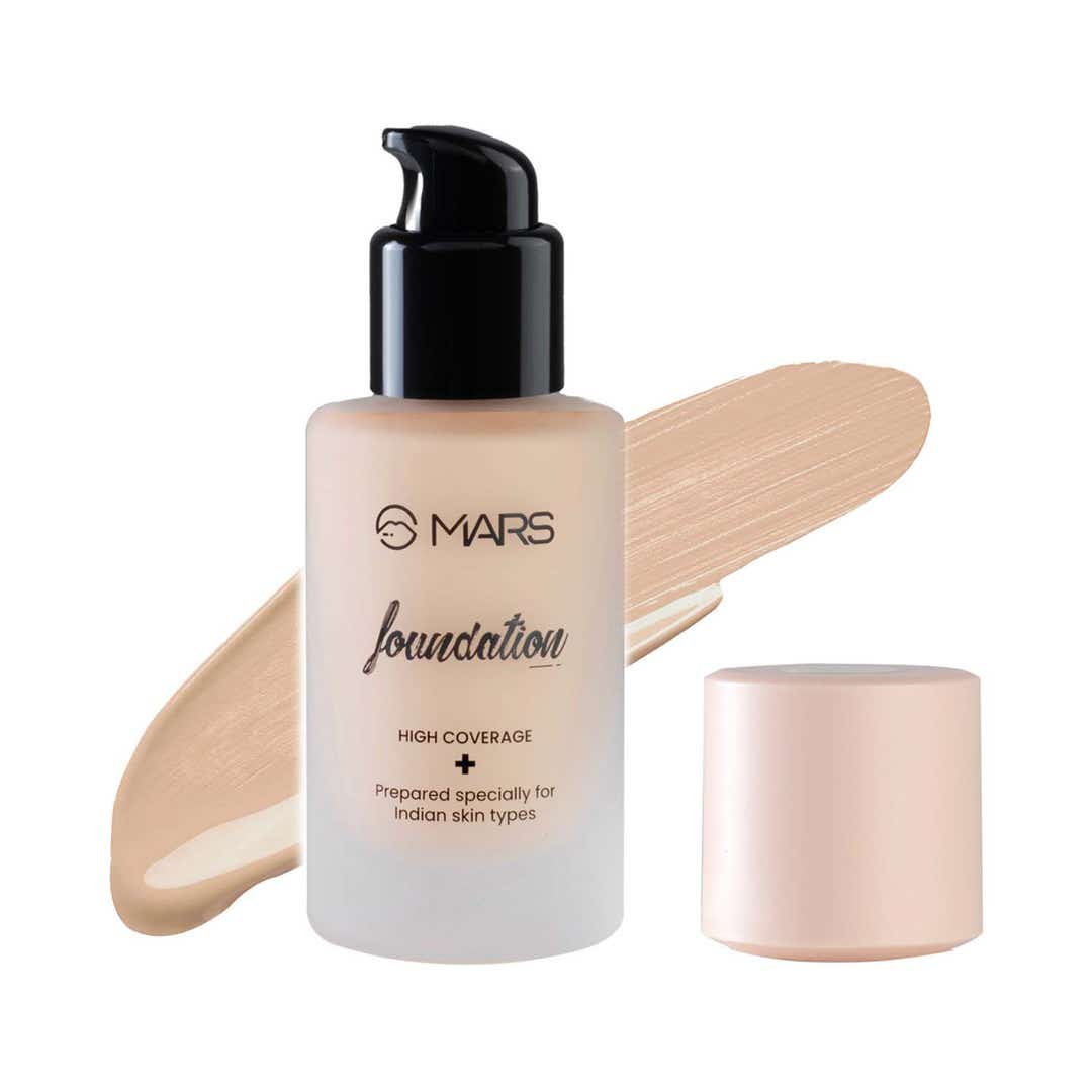 Buy MARS Foundation With High Coverage Liquid Formula - 004 (40 ml ...