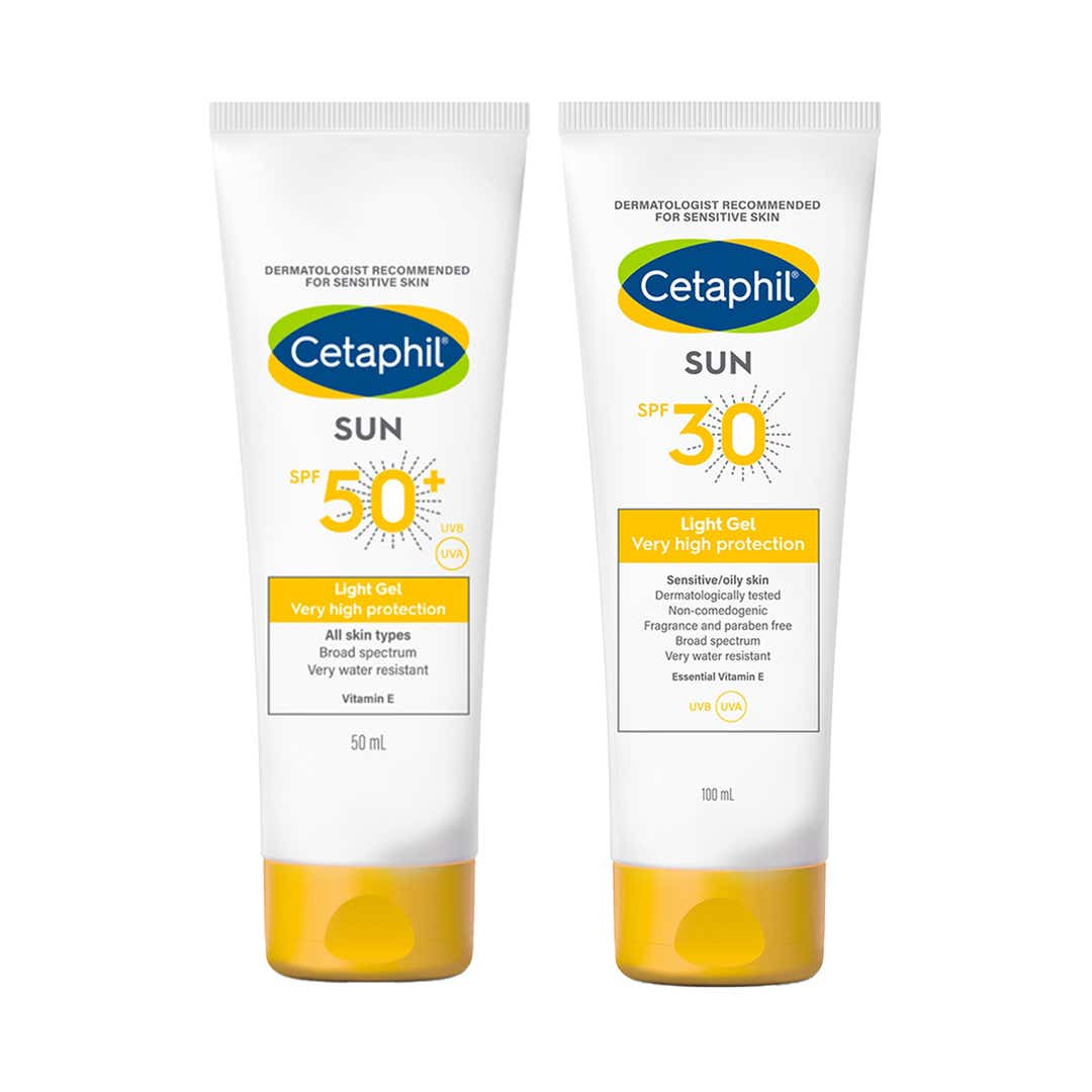 Buy Cetaphil Sun Protect (SPF 50 + SPF 30 Pack) Combo Online at Best ...