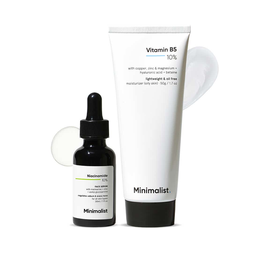 Buy Minimalist Skin Repair Duo Vitamin B5 10% Moisturizer + Niacinamide ...