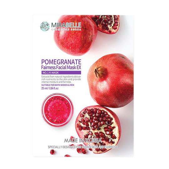 Buy Mirabelle Cosmetics Korea Pomegranate Fairness Facial Sheet Mask Ex ...