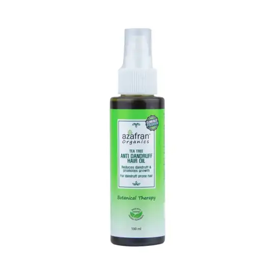 Buy Azafran Organics Tea Tree Anti-Dandruff Hair Oil (100ml) Online at ...