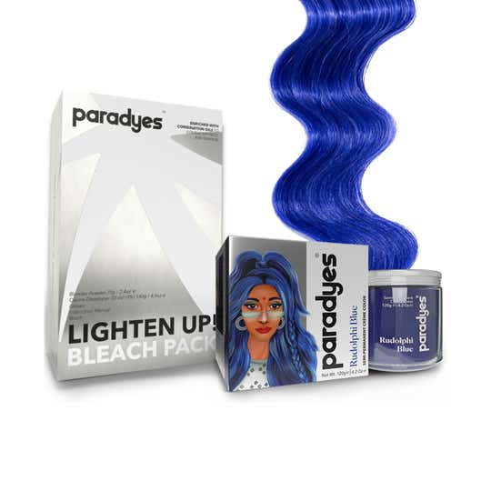 Buy Paradyes Lighten Up! Bleach + Color Combo (Rudolphi Blue) Online at ...