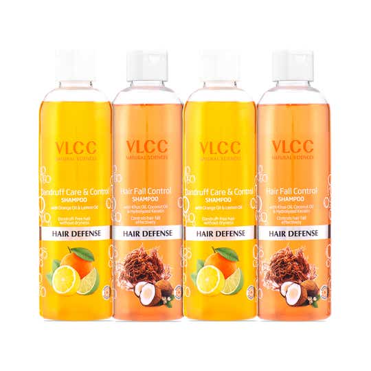 Buy VLCC Dandruff Care & Hair Fall Control Shampoo Combo Online at Best ...